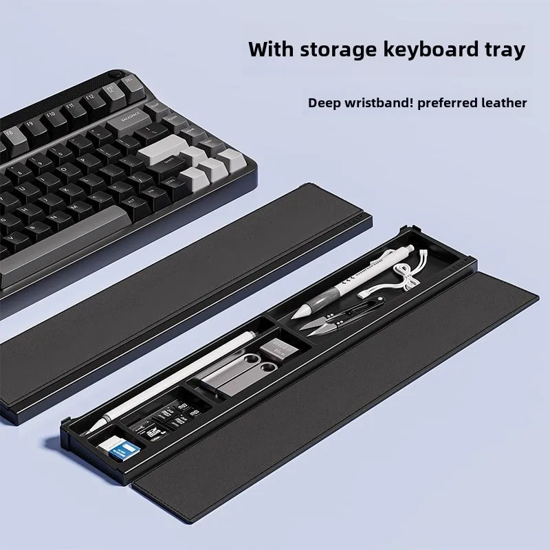 Wrist Rest Leather wrist guard with soft support Keyboard tray Mouse ...