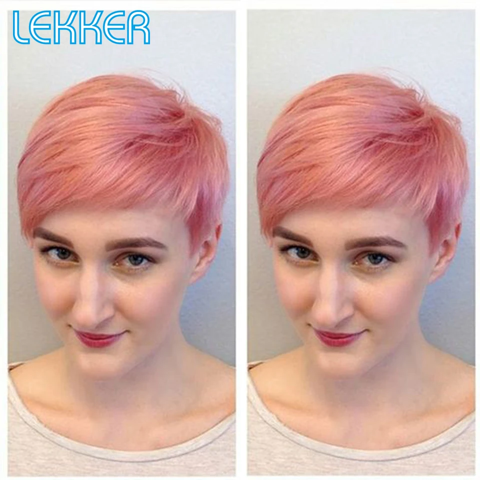 Pastel Pink Pixie Haircut