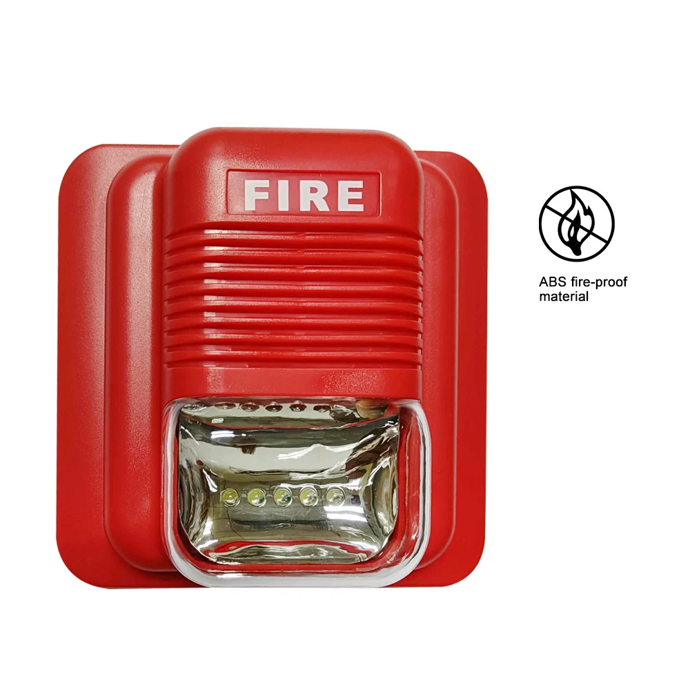 Fire-Alarm-Warning-Strobe-Siren-Horn-Sound-Strobe-Alert-Security-System ...