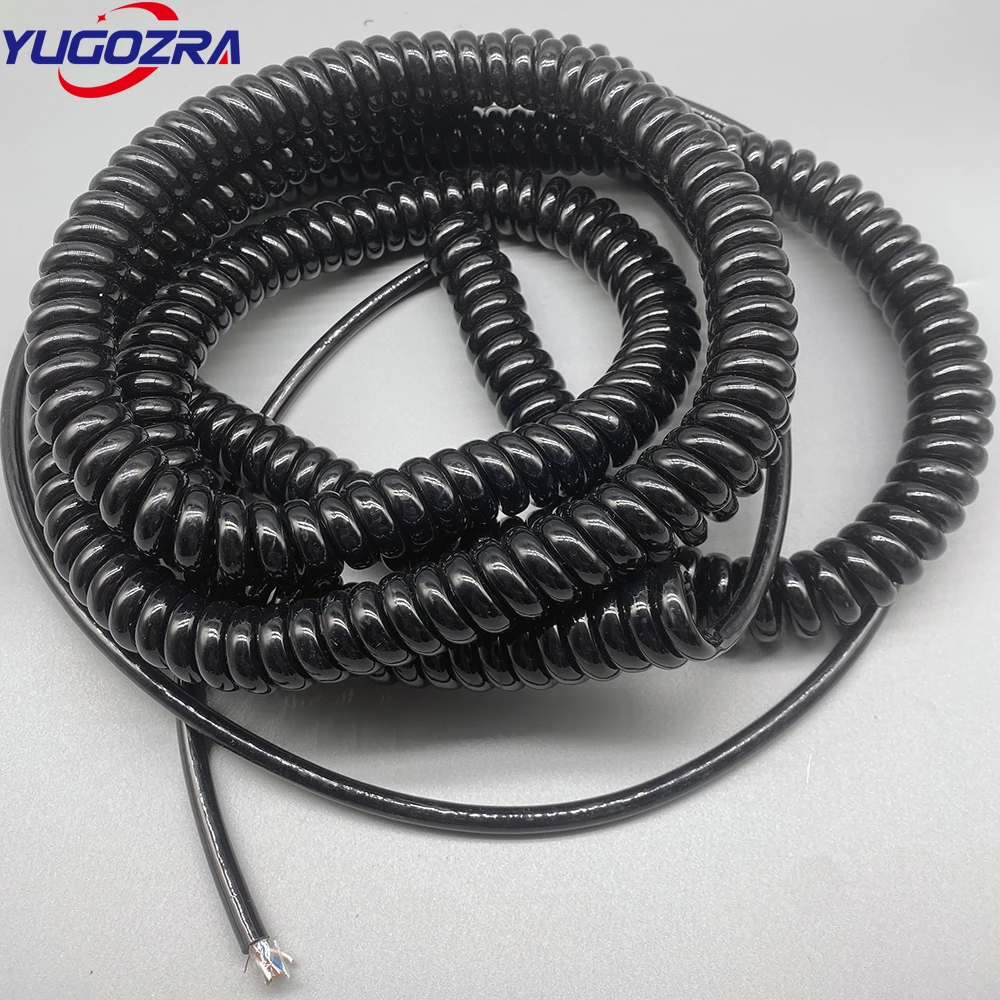 8 core 22awg Spiral Network Cable Shielding Spring Wire Helix Composite ...