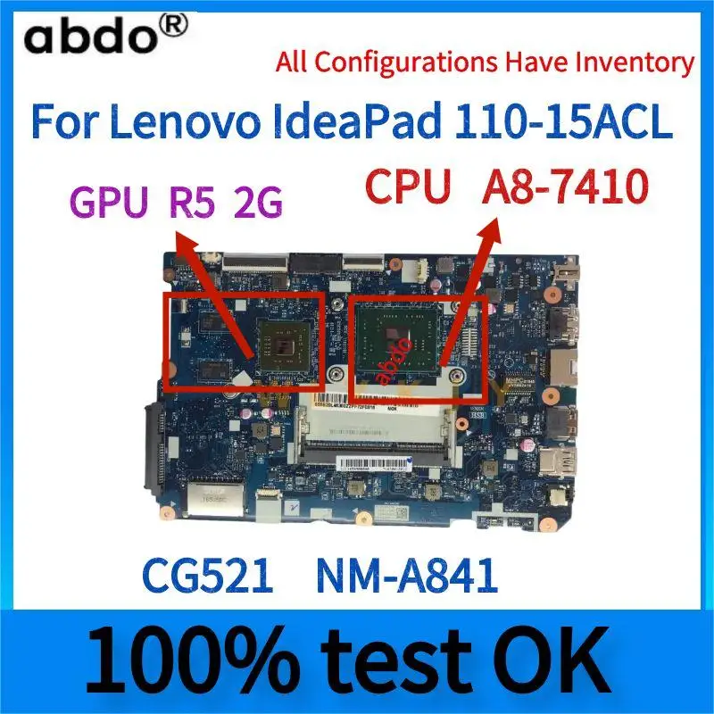 NM-A841-Motherboard-For-Lenovo-ideapad-110-15ACL-laptop-motherboard ...