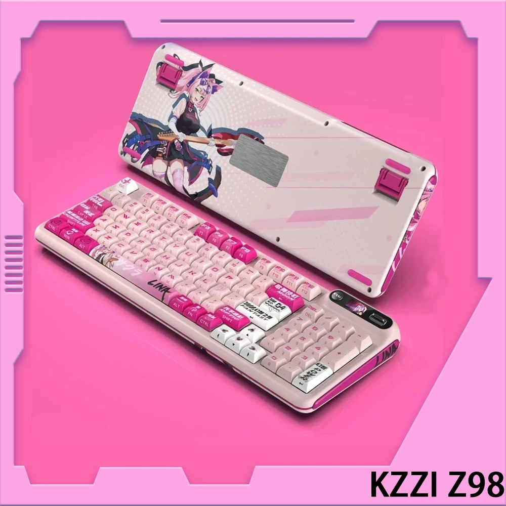 KZZI-Z98-Mechanical-Keyboard-Wireless-Bluetooth-Gaming-Keyboard-Rgb-With-Oled-Smart-Display ...