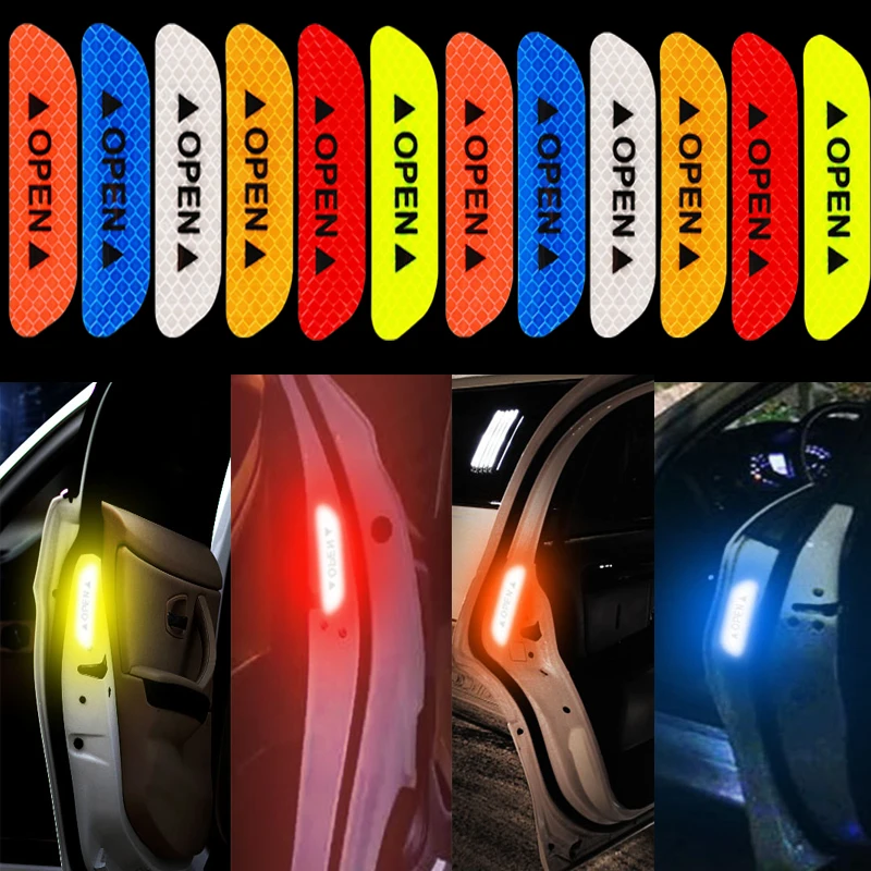 Car-door-reflective-warning-stickers-car-safety-stickers-car-body ...