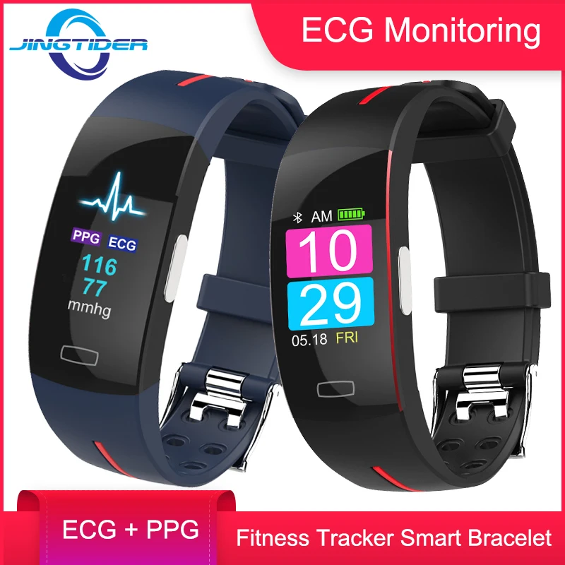 P3A-Thermometer-PPG-ECG-HRV-BMP-Breath-Rate-Smart-Bracelet-Watch-Blood ...