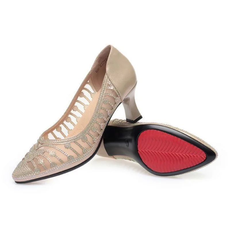 sapatos femininas women fashion sweet golden high quality spring ...