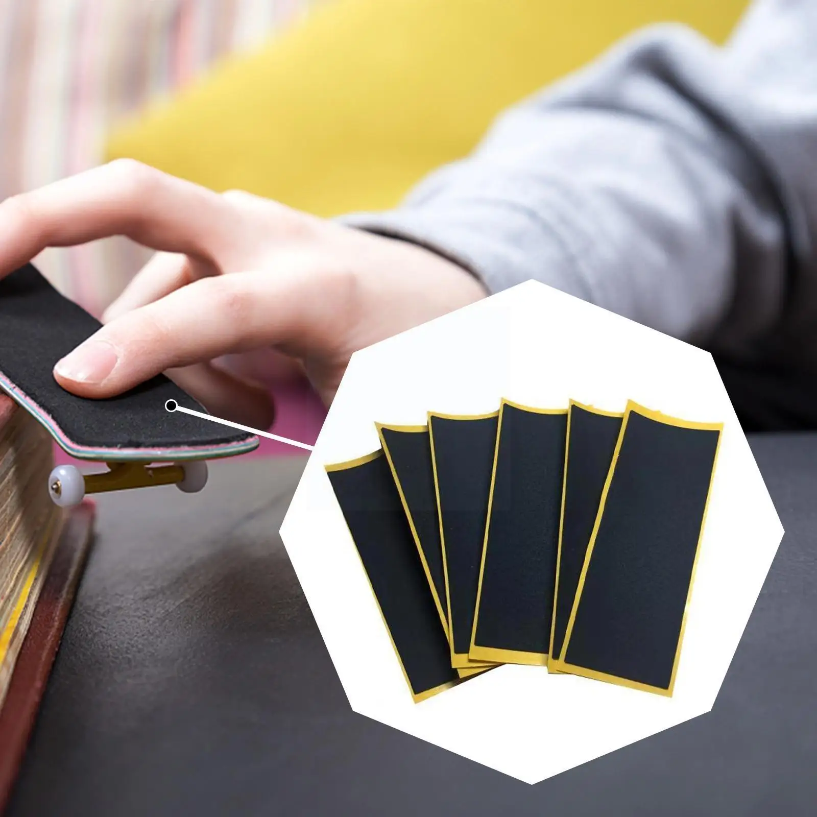 5pcs-Black-Fingerboard-Foam-Grip-Deck-Uncut-Tape-Stickers-38x110mm ...