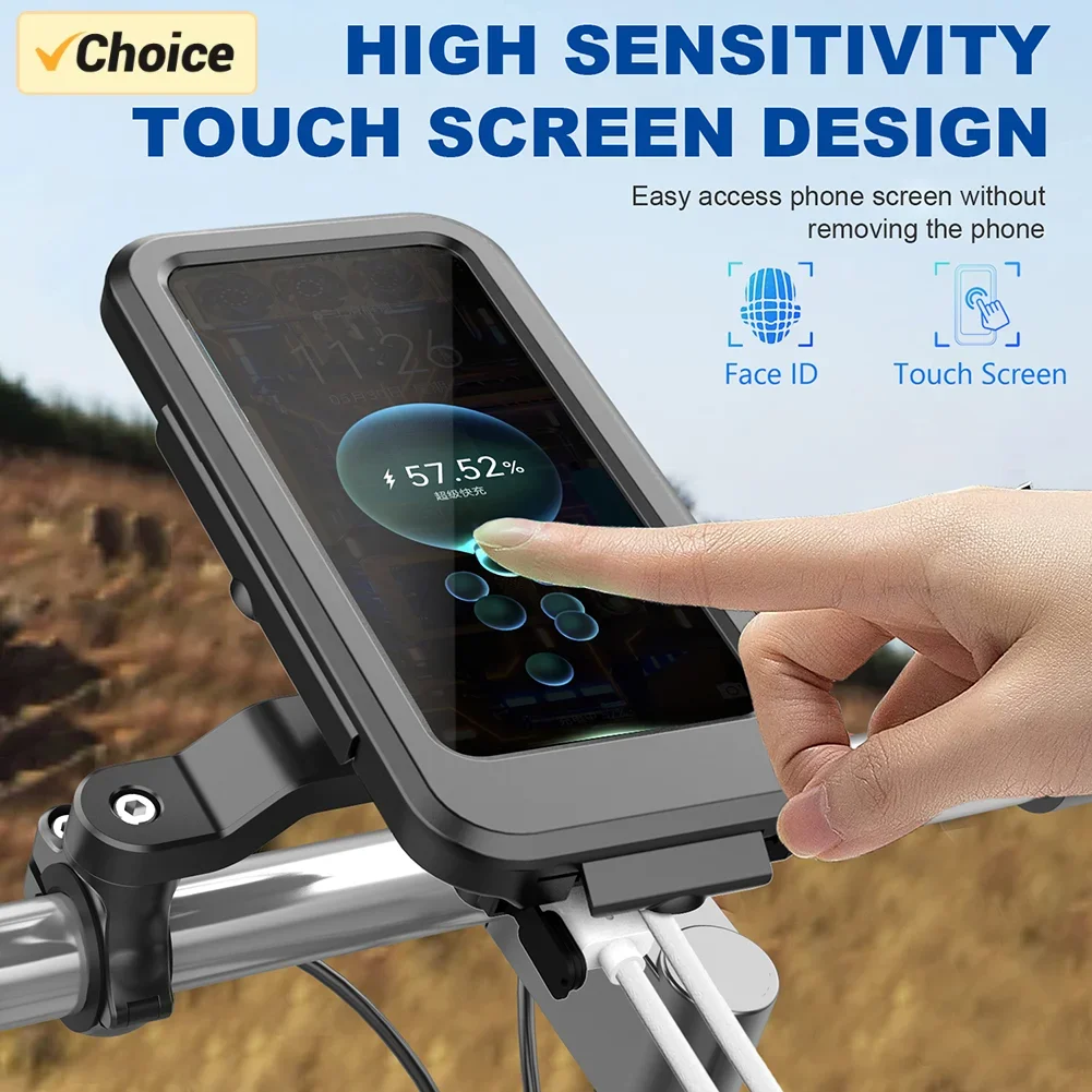 Waterproof-Motorcycle-Bike-Mobile-Phone-Holder-Support-Universal ...