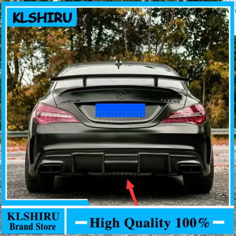 Real-Carbon-Fiber-Rear-Bumper-Lip-Diffuser-For-Mercedes-Benz-CLA-Class ...
