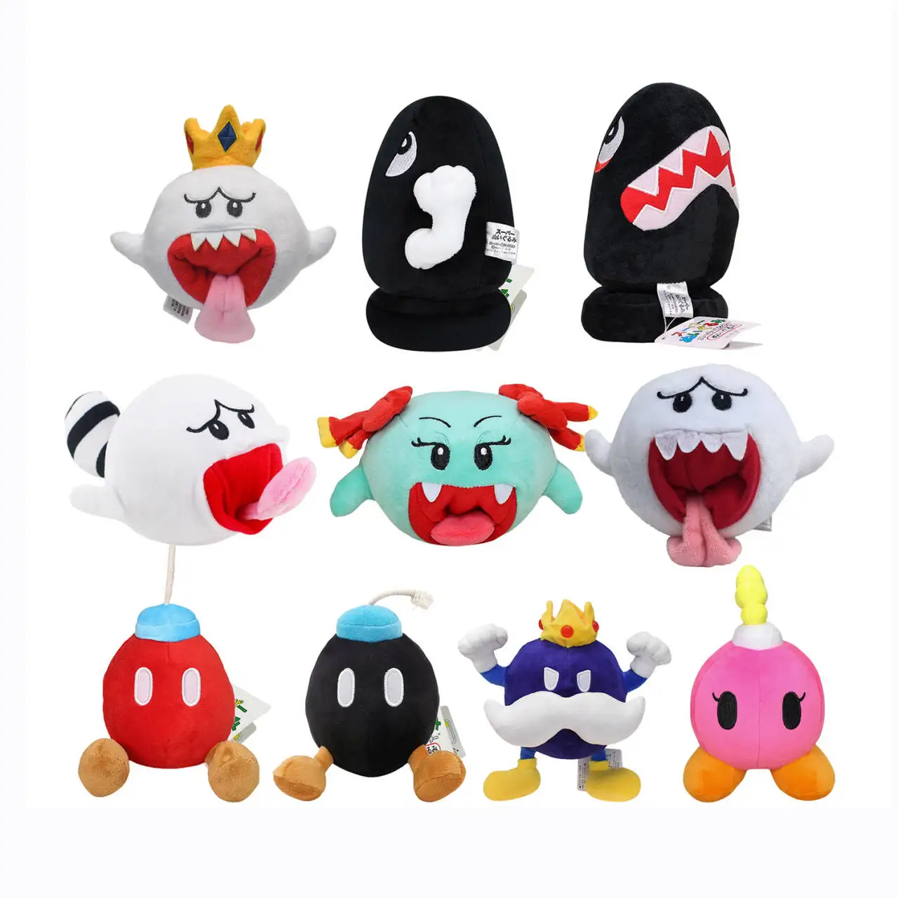 King Boo Ghost Bombs Omb Bombette Bullet Bill 13-26CM Plush Doll ...
