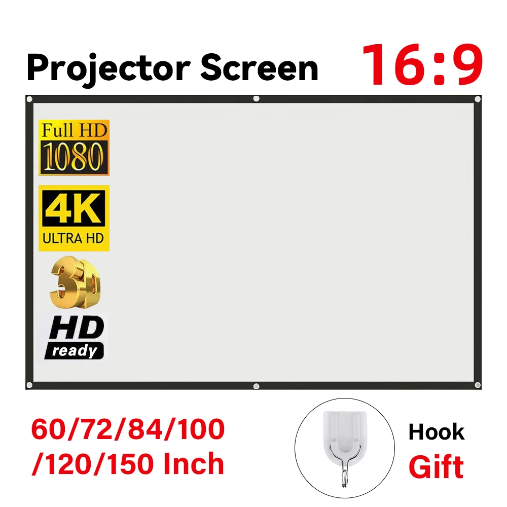Projector-Screen-Curtain-16-9-Anti-Light-Curtain-60-72-84-100-120-150 ...