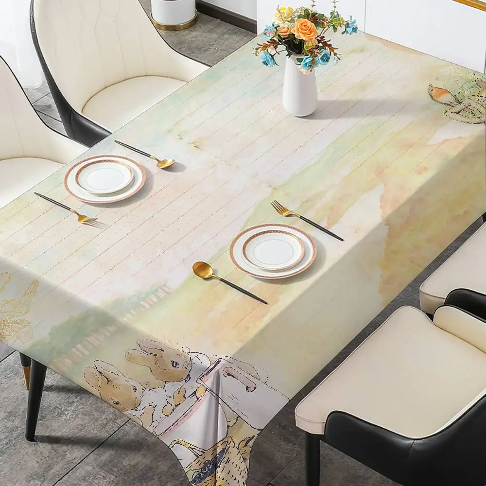 P-Peter Rabbit Table Cloth Tablecloth Kitchez Wedding Holiday Table ...