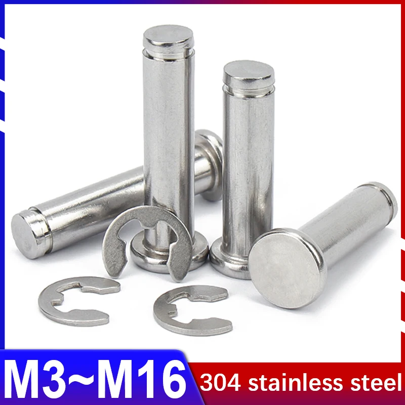M3M4M5M6M8M10M12M16-304-Stainless-Steel-Flat-Head-with-Grooved-Pin ...