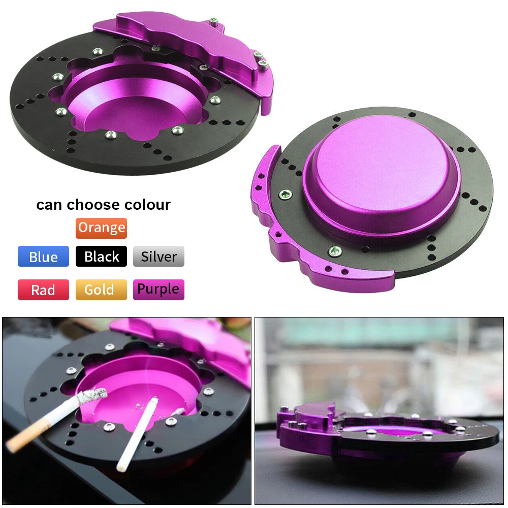 Universal Car Ashtray Home Office Brake Disc Caliper Shape Racing ...