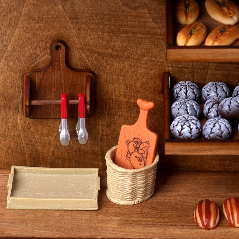 1Set-1-12-Dollhouse-Miniature-Bread-Tray-Breadbasket-Baking-Clip-W ...
