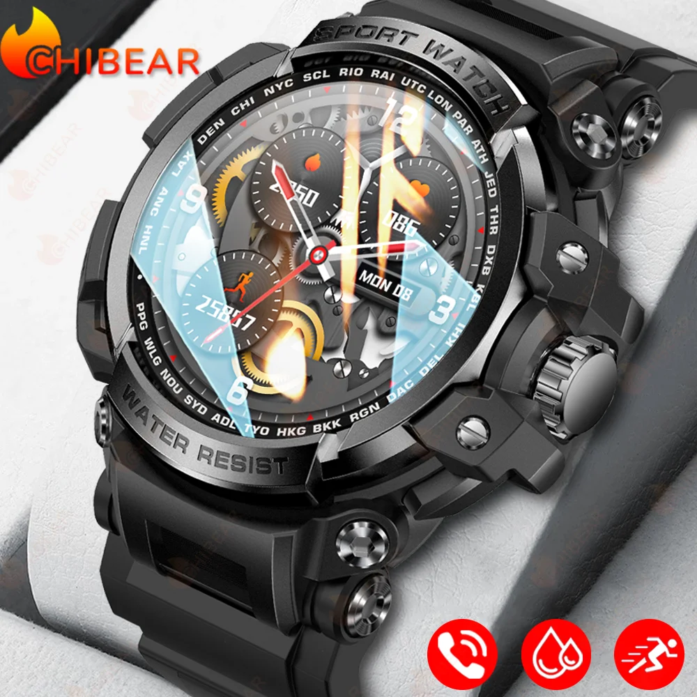 Rugged-Military-Smart-Watch-Men-For-Android-IOS-Ftiness-Watches-Ip68 ...