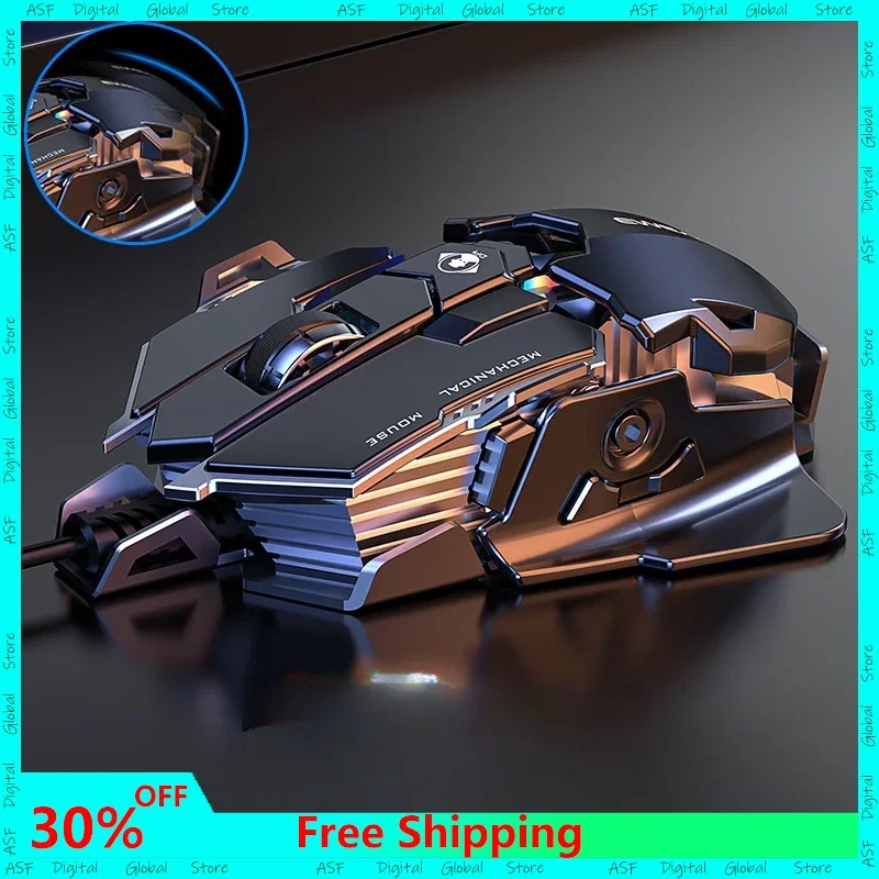 MK500-MK200-Wired-Mechanical-Mouse-Macro-Programming-Light-emitting ...