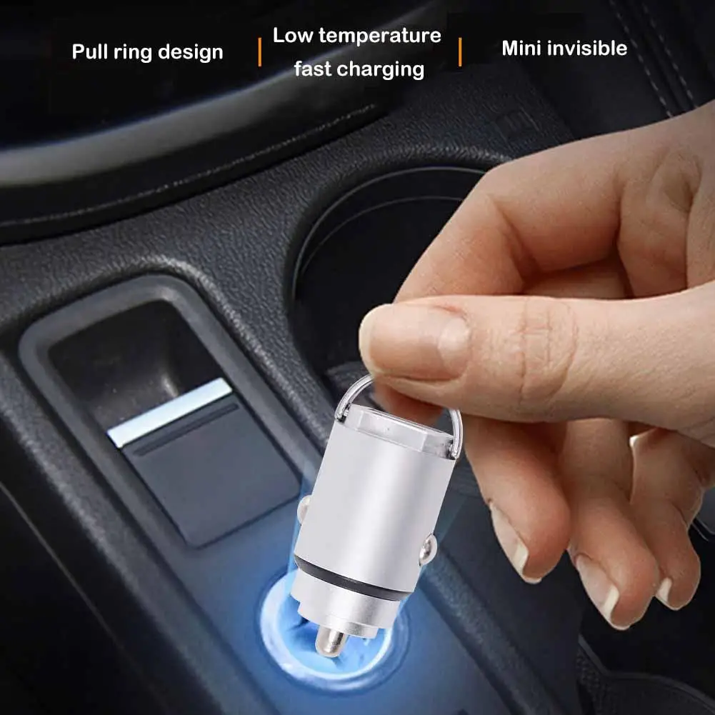 USB-C-Car-Charger-Hidden-Mini-Metal-Super-Fast-Charging-Usb-Adapter ...