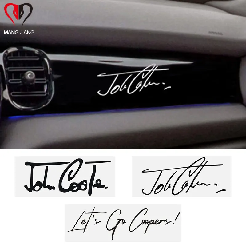 For JCW John Cooper Signature Decal Car Body Stickers Vinyl For Mini ...