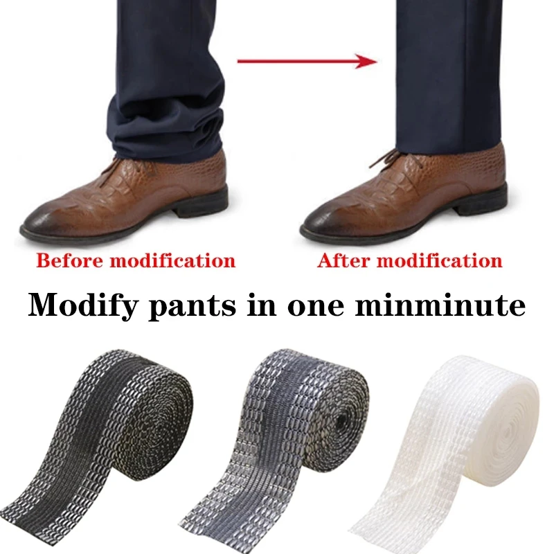 1/5M Pants Mouth Paste Edge Self-Adhesive Trousers Legs Tape Trousers ...