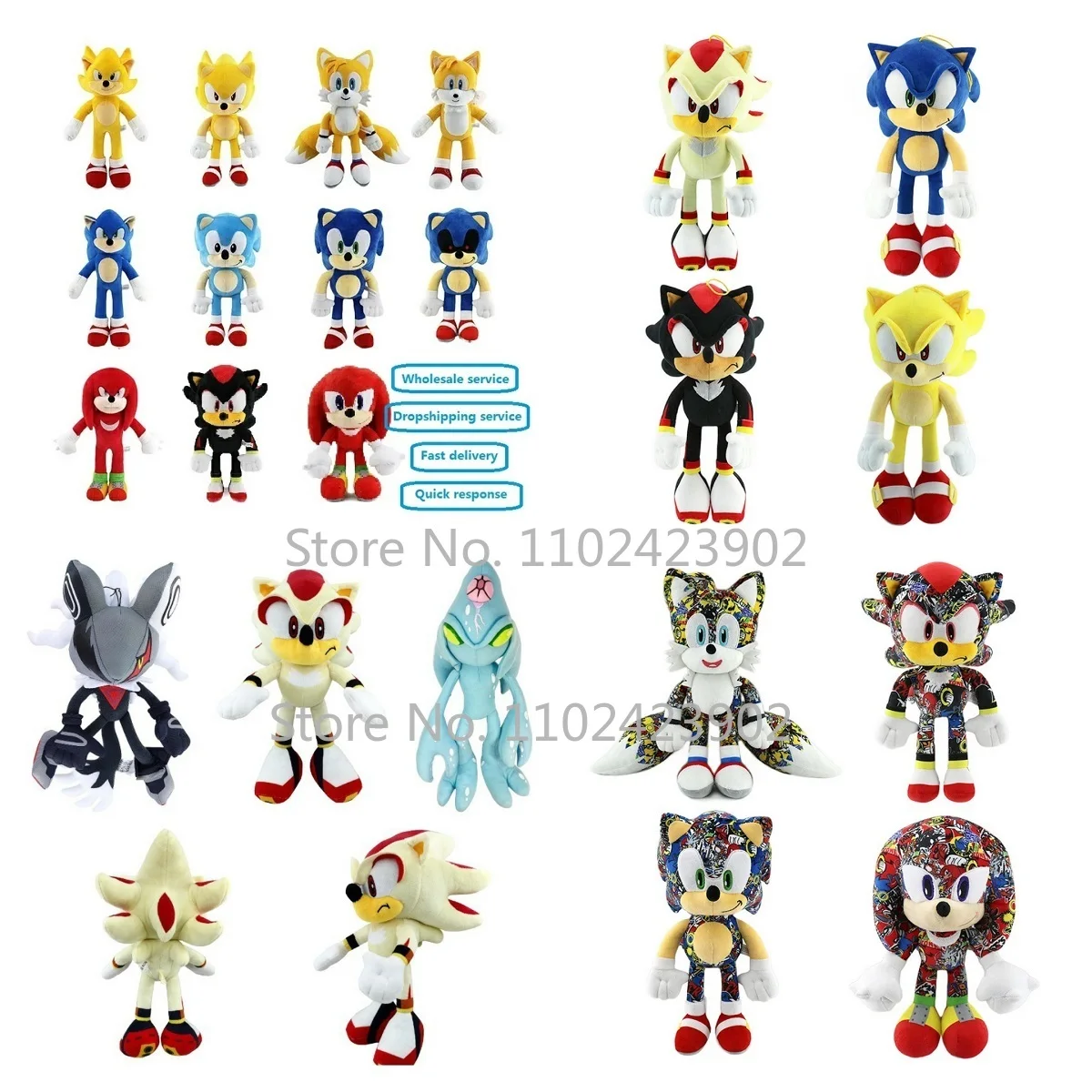 Mu-eco-de-Peluche-suave-de-dibujos-animados-para-ni-os-serie-Sonic-de ...