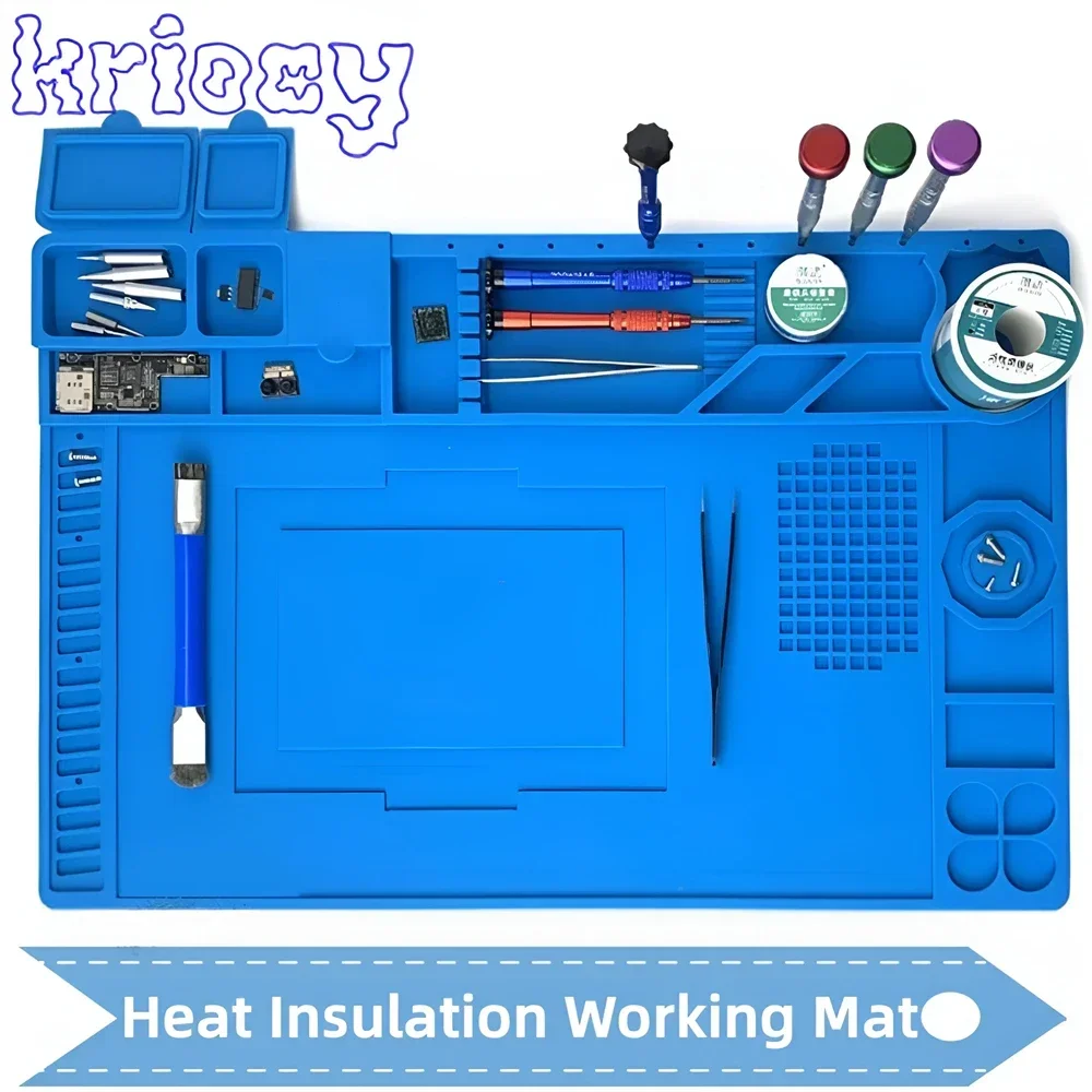 Welding-Mat-Heat-Insulation-Working-Pad-Silicone-Soldering-Mat ...