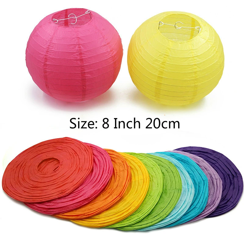 6 Chinese Round Paper Lanterns 20 Round Chinese Paper Lantern 1pc