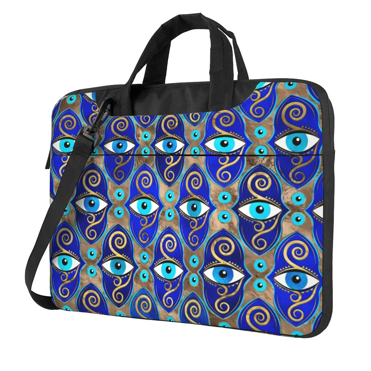 Handbag-Laptop-Bag-Evil-Eye-Charm-Notebook-Pouch-Abstract-Print ...