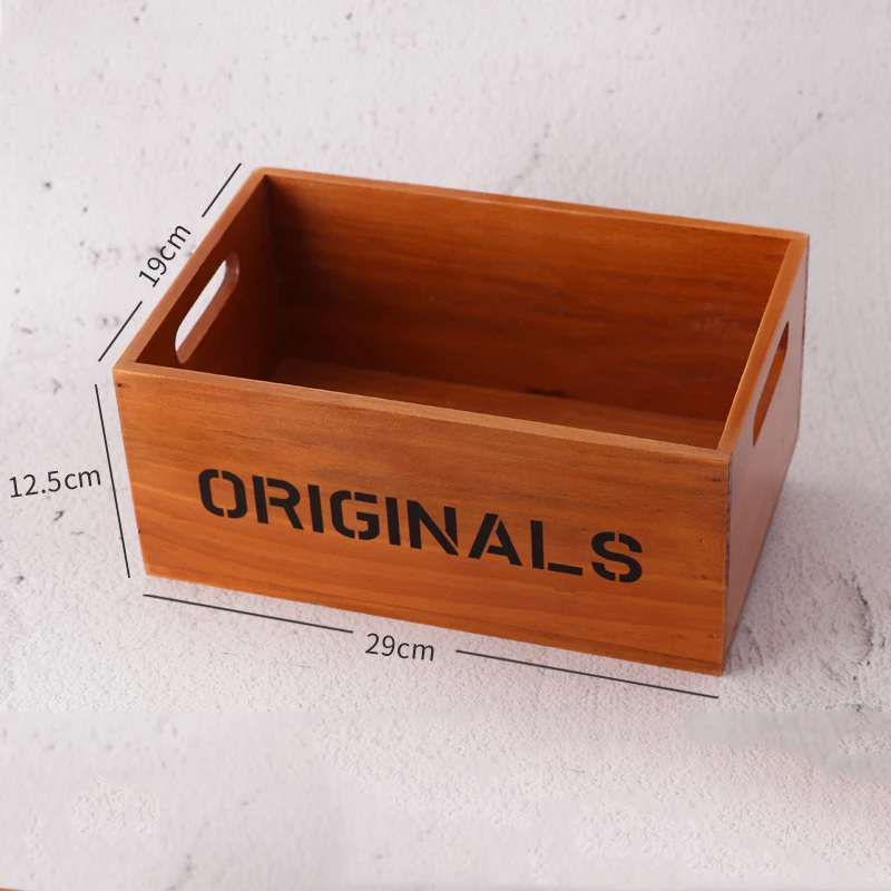 Natural Wood Storage Boxes
