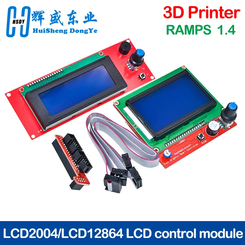 2004 12864 LCD Display 3D Printer Reprap Smart Adapter Controller ...