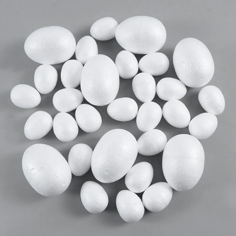 10/20pcs 5/7/9cm Easter Foam Egg Polystyrene Styrofoam Foam Egg Ball ...