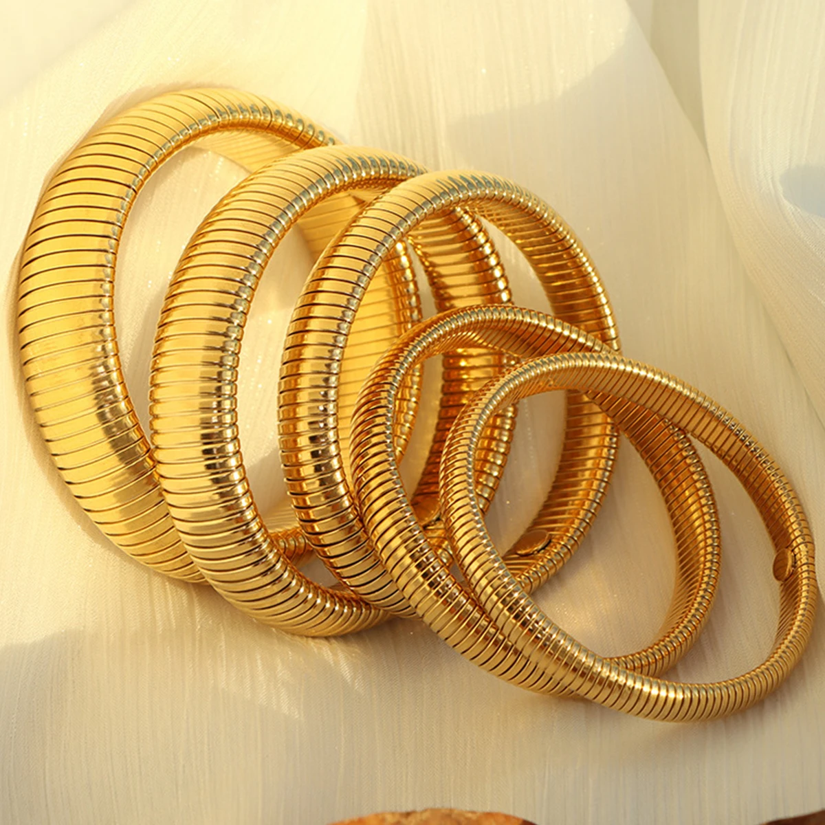 Pulsera-de-acero-inoxidable-resistente-al-agua-brazalete-de-esmalte-de ...