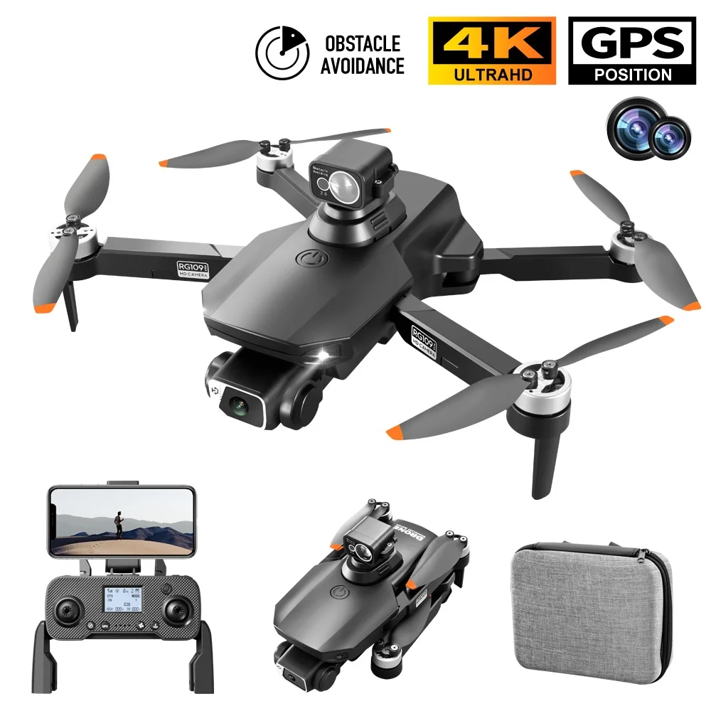 Dron teledirigido 4K HD, cámara Wifii Fpv, Motor sin escobillas ...