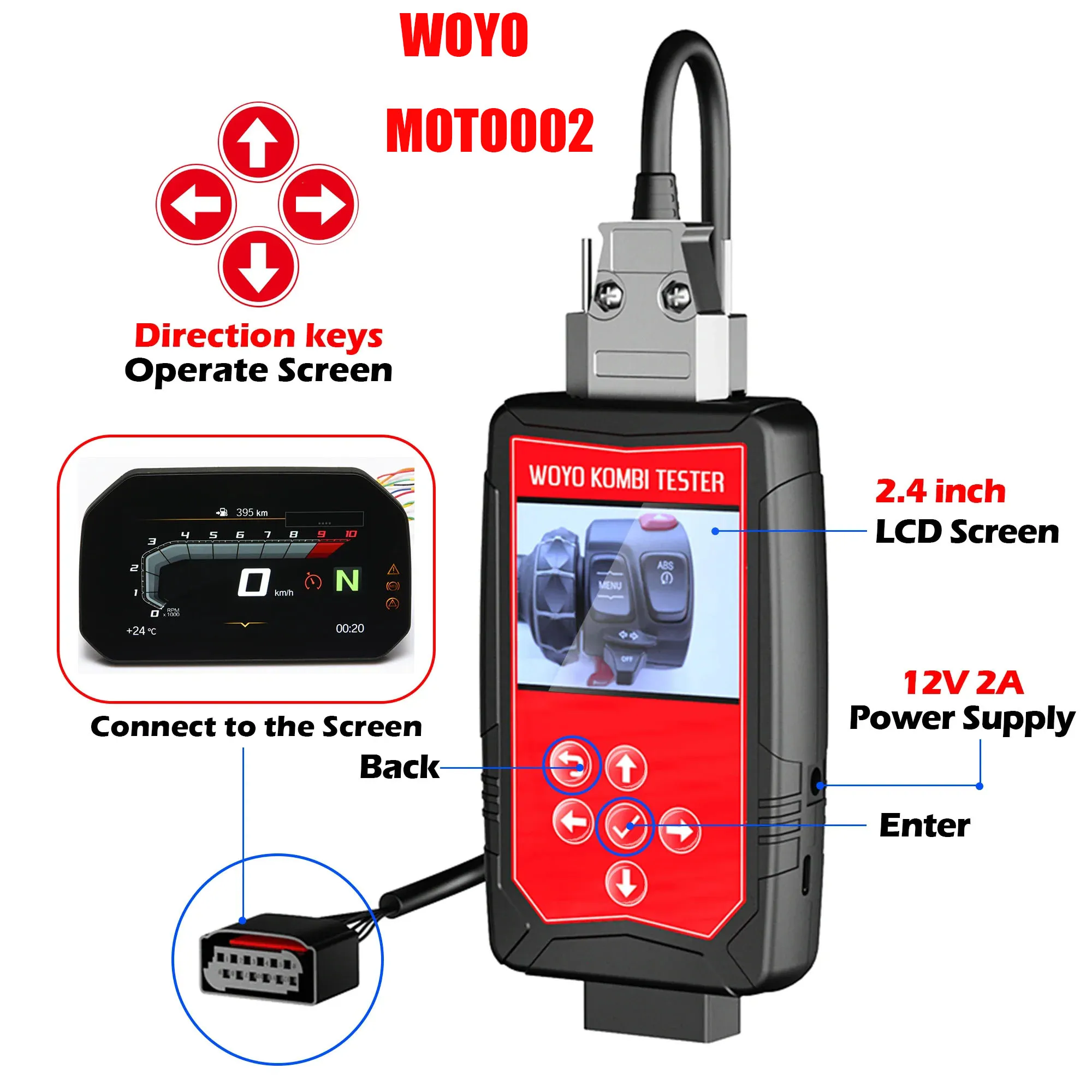 WOYO-MOTO002-TFT-Display-Screen-Tester-For-BMW-R1200-R1250-S1000-F750 ...
