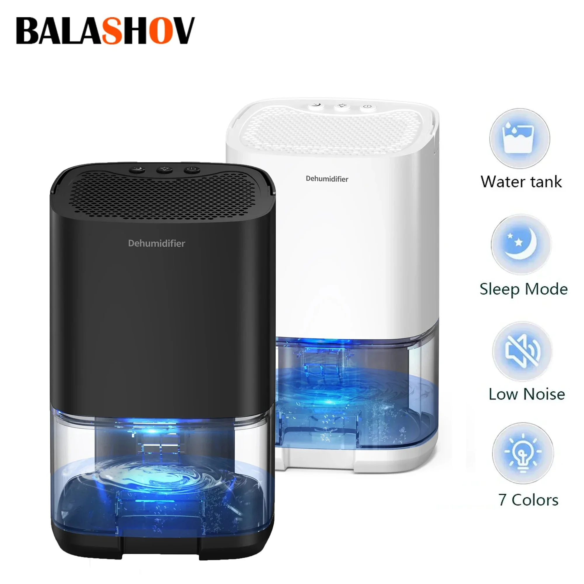 1000ML Air Dehumidifier with Basic Air Filter for Home Room Office ...