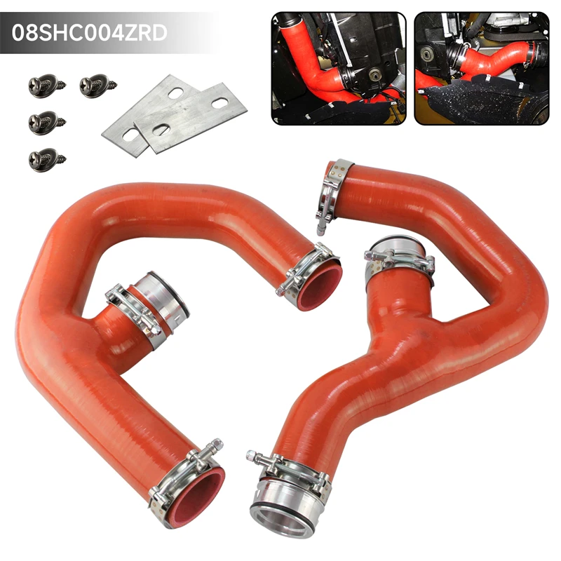 Silicone-Turbo-Intercooler-Pipe-Hose-W-Adapters-Clamps-Kit-Fits-for ...