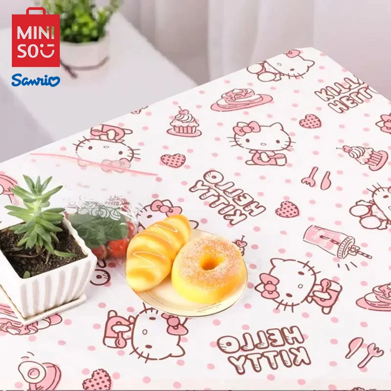 MINISO-Hello-Kitty-Cartoon-Table-Cloth-Waterproof-Anti-stain-Tablecloth ...