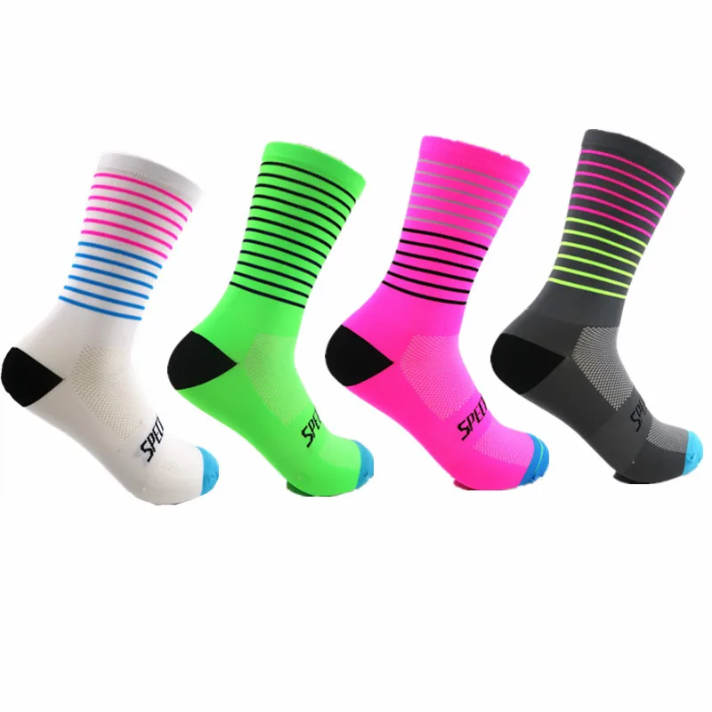 Women-Reflective-Running-Socks-Night-Cycling-Socks-Men-Breathable-Non ...