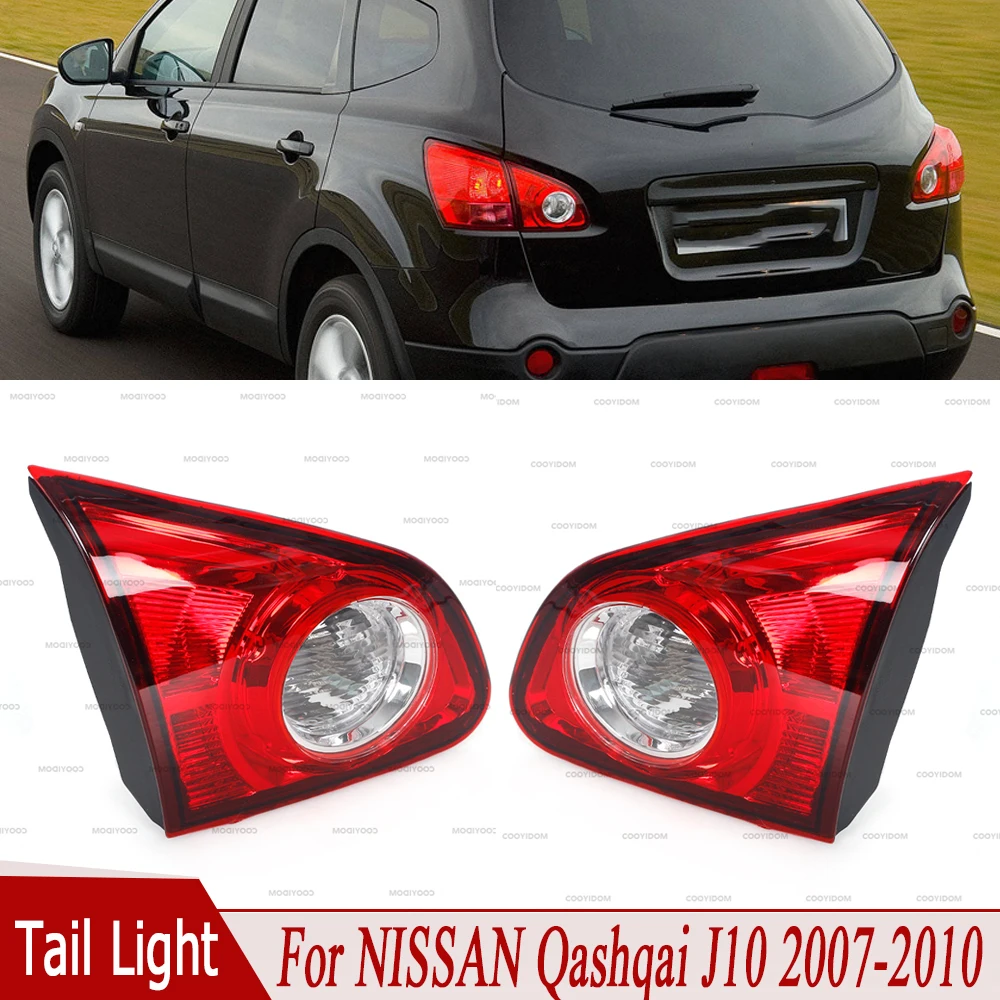 For-NISSAN-Qashqai-J10-2007-2008-2009-2010-Inside-Tail-Light-Car-Rear ...