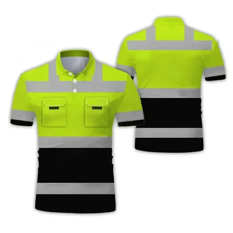 Security Classic Safety Clothing Polo Shirt Guard Men's Work Uniform ...