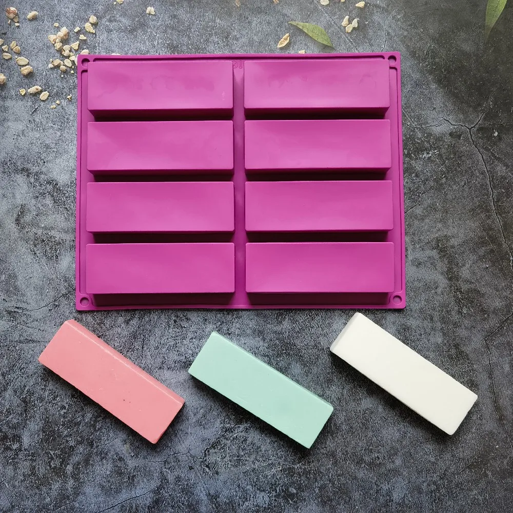 New-Cake-Mold-Rectangular-Chocolate-Silicone-Moulds-Diy-Handmade-Soap ...