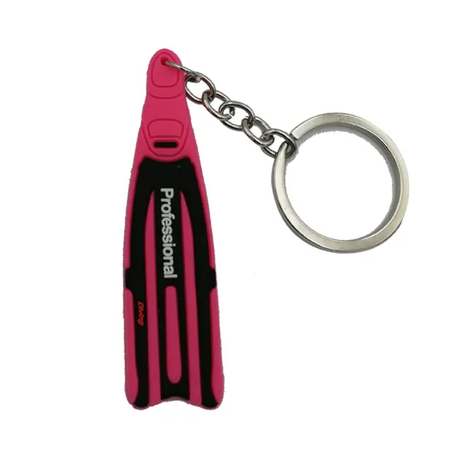 4Colors Mini Scuba Diving Fin Key Chain KeyChain Diver Swimming Gift ...