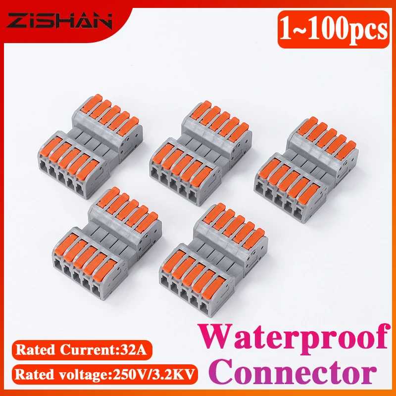 Wire-Connector-1-100pcs-Waterproof-Quick-Connector-push-Type-Wire ...
