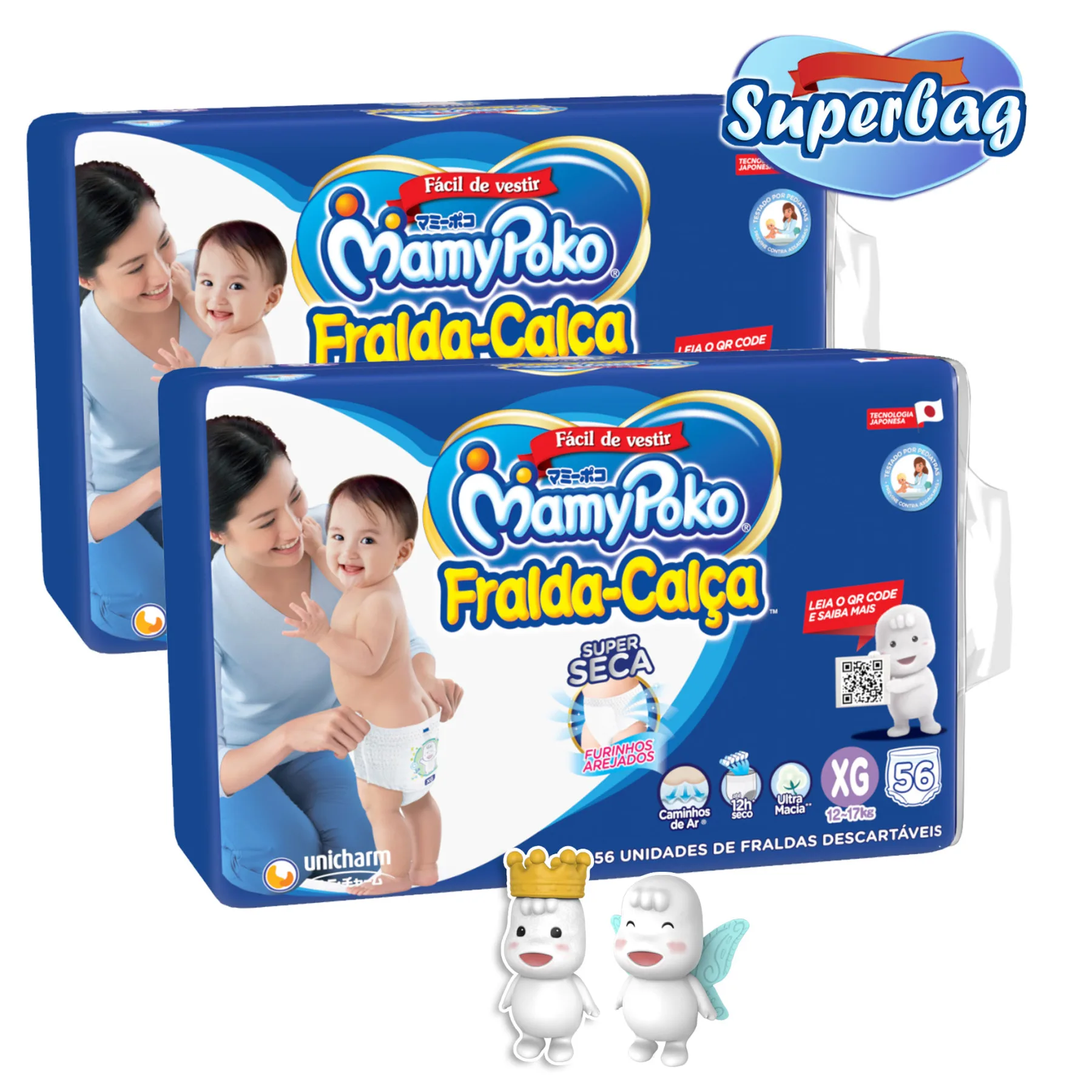 Kit-02-Super-Bag-BREAKFLOW-Disposable-Mamypoko-XG-112-Units-Collection ...