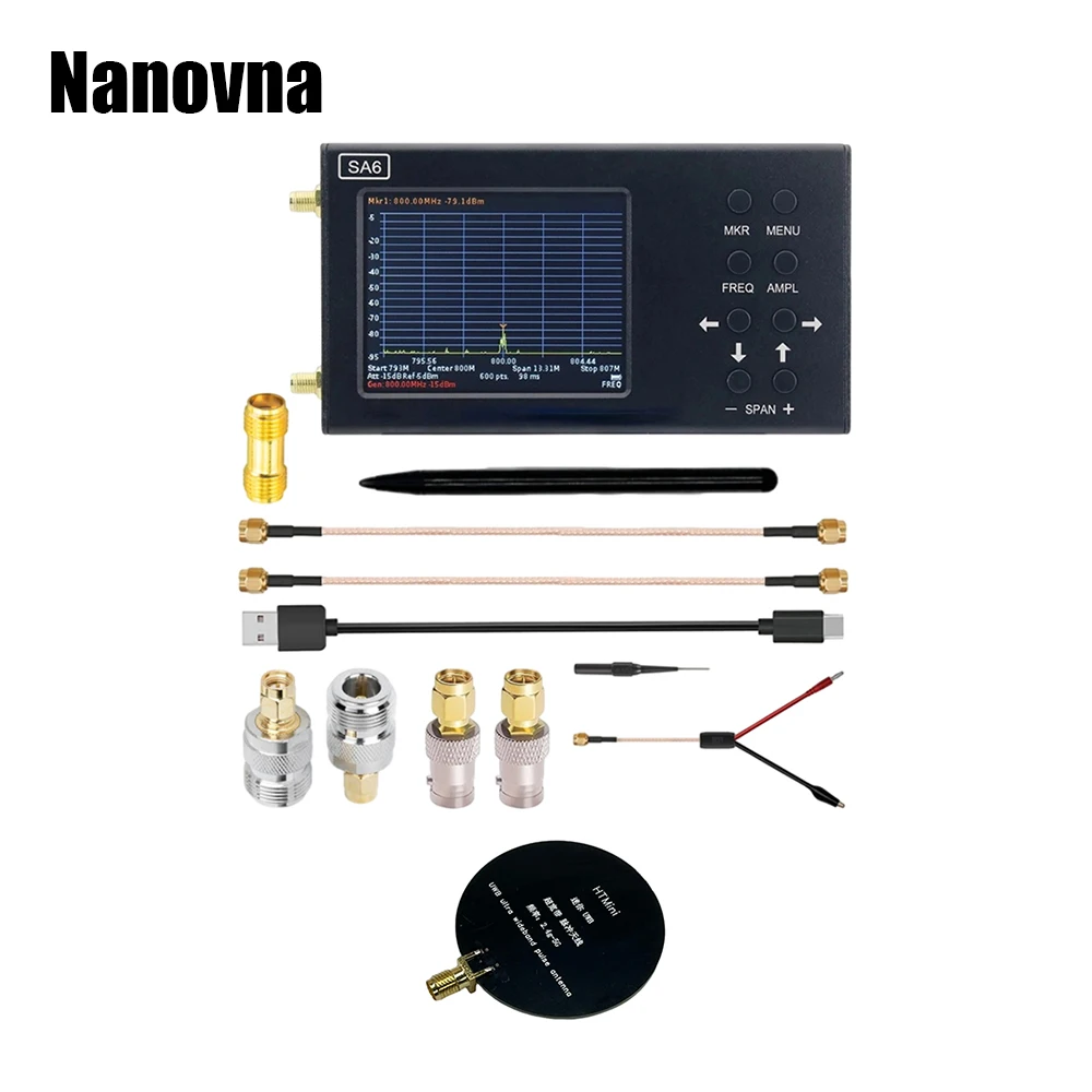 Nanovna-SA6-Spectrum-Analyzer-6GHz-RF-Handheld-Frequency-HTMini-Log ...