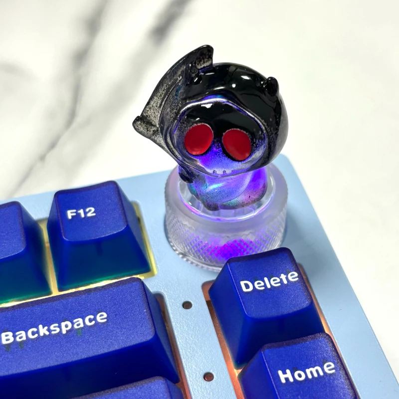 Hi75-K81-Resin-Custom-Keyboard-Knob-Black-Transparent-Grumpy-Ghost ...