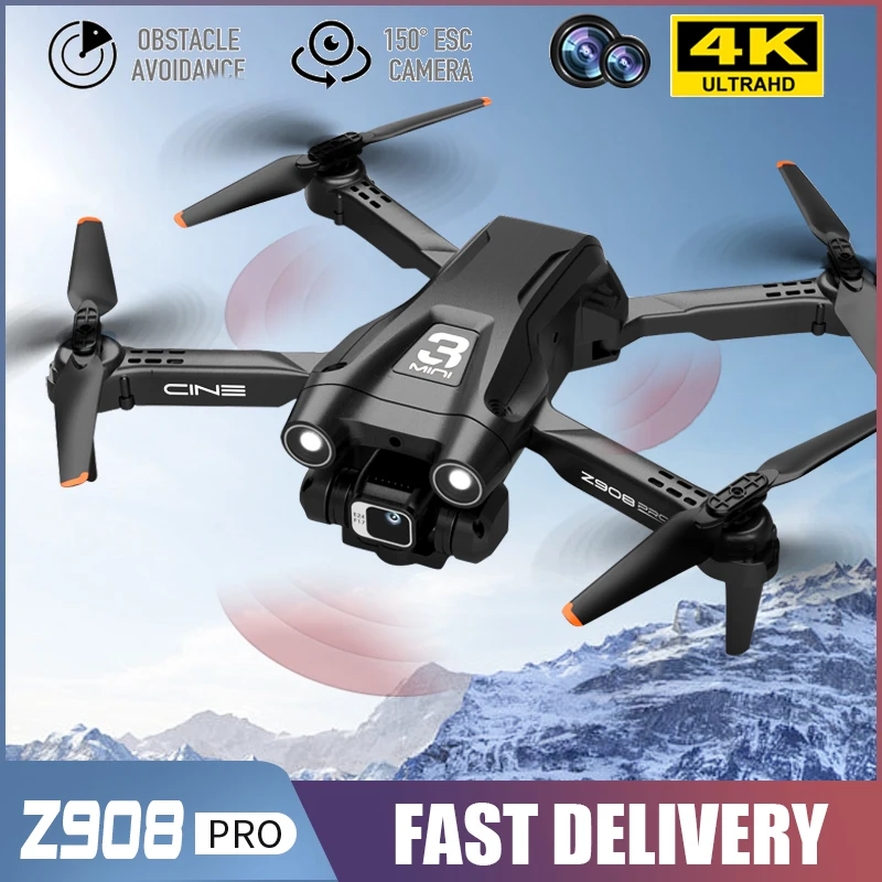신제품 Z908 프로페셔널 드론, 4K HD 듀얼 카메라 2.4G 와이파이 장애물 회피 쿼드콥터 장난감| | - AliExpress