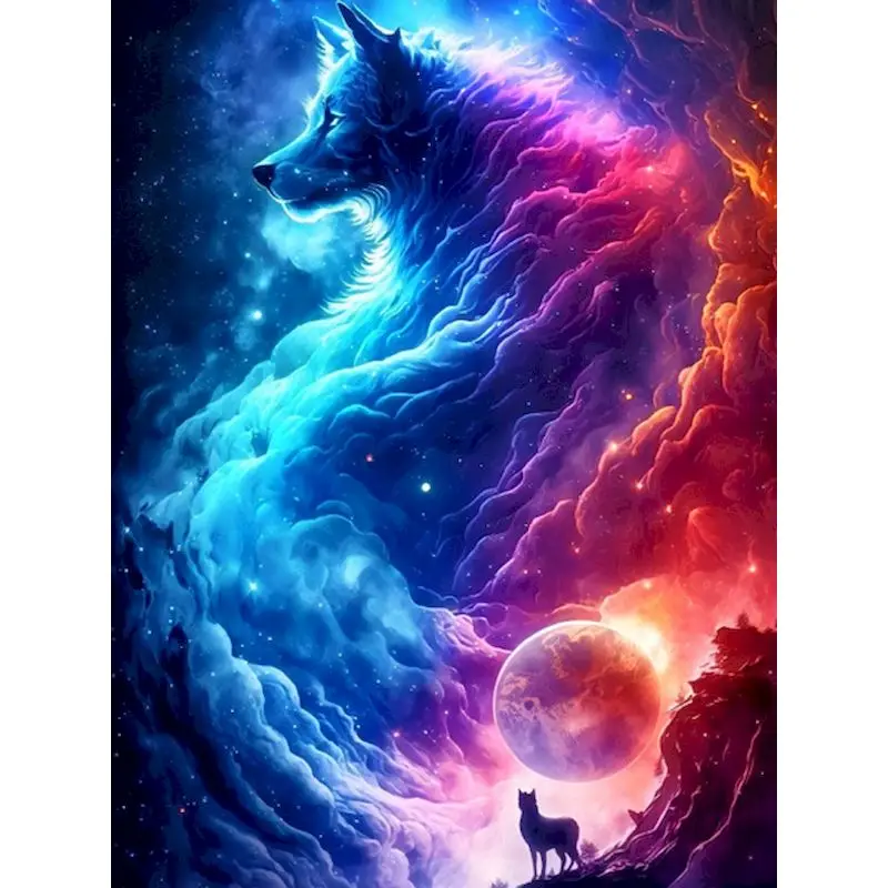 Cool Wolf Drawings Colored