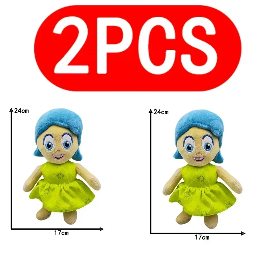 New Inside Out 2 Plush Anxiety Doll Cute Joy Fear Anger Disgust Sadness ...