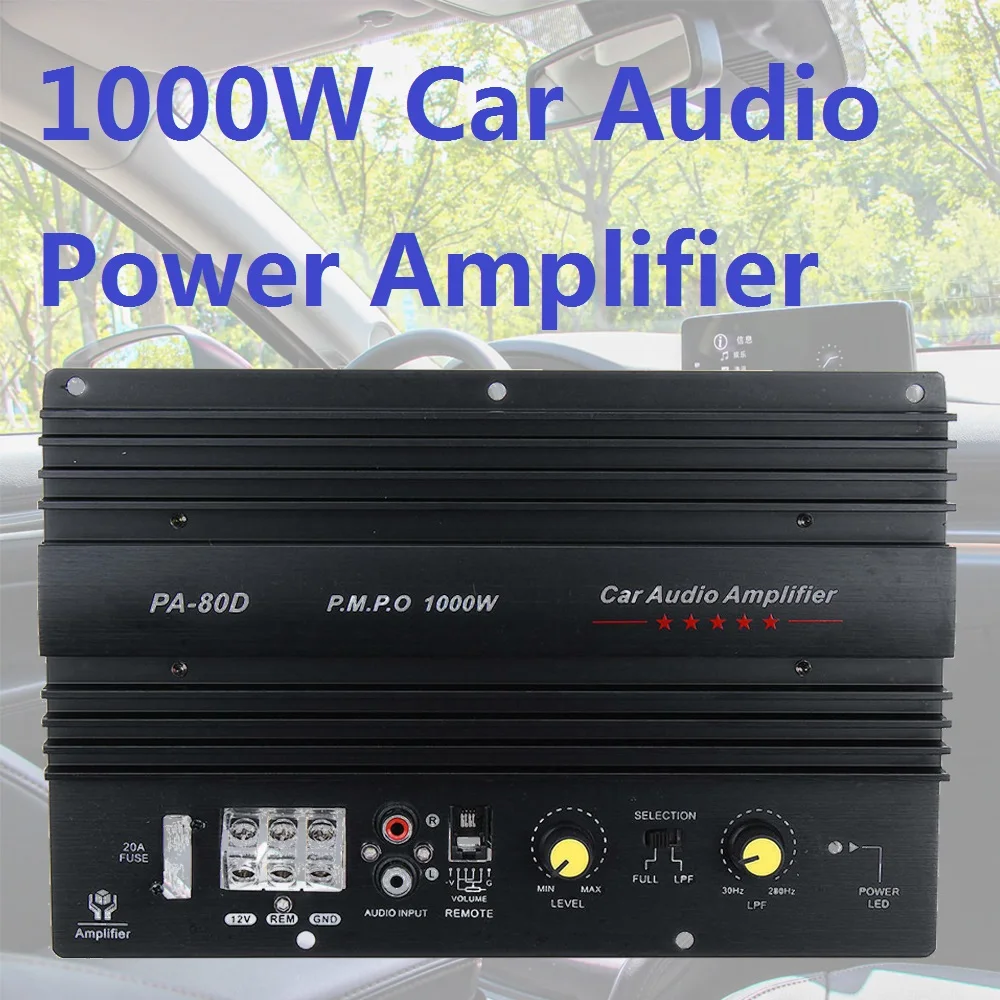 12V-Universal-1000W-Amplifier-Board-PA-80D-Mono-Car-Audio-Power ...