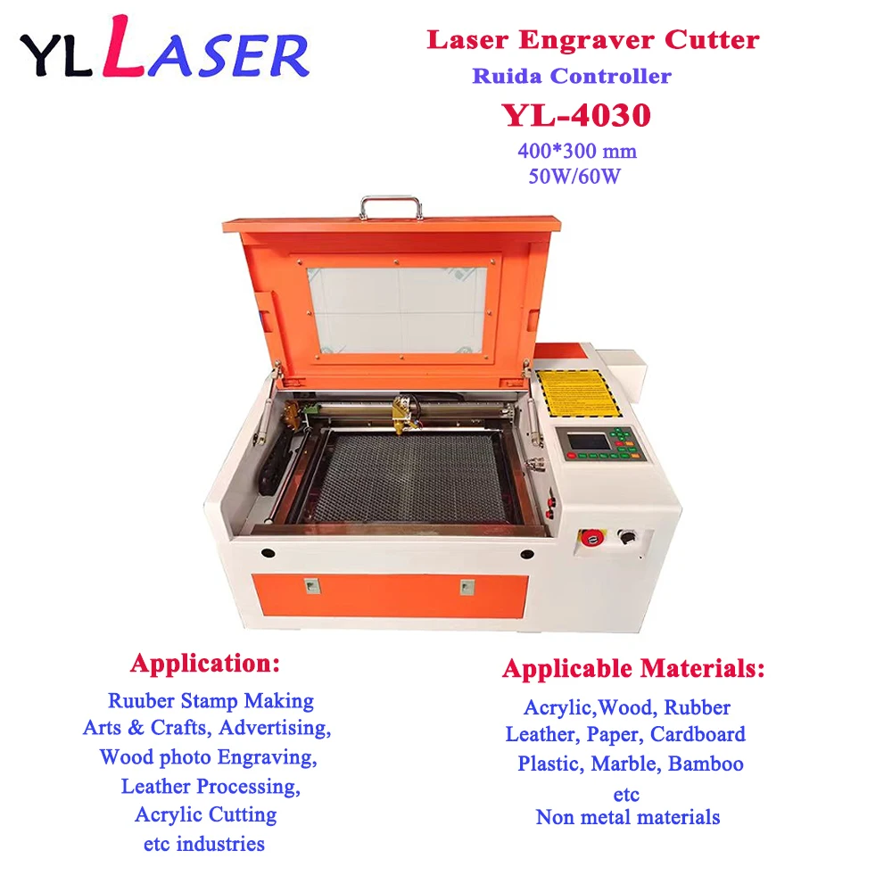 Laser-Cutting-Machine-4030-CNC-CO2-50W-Laser-Engraving-Engraver-Cutter ...